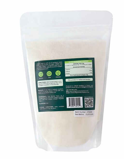 500g Pure Multi Collagen pouch – Collagen & Company