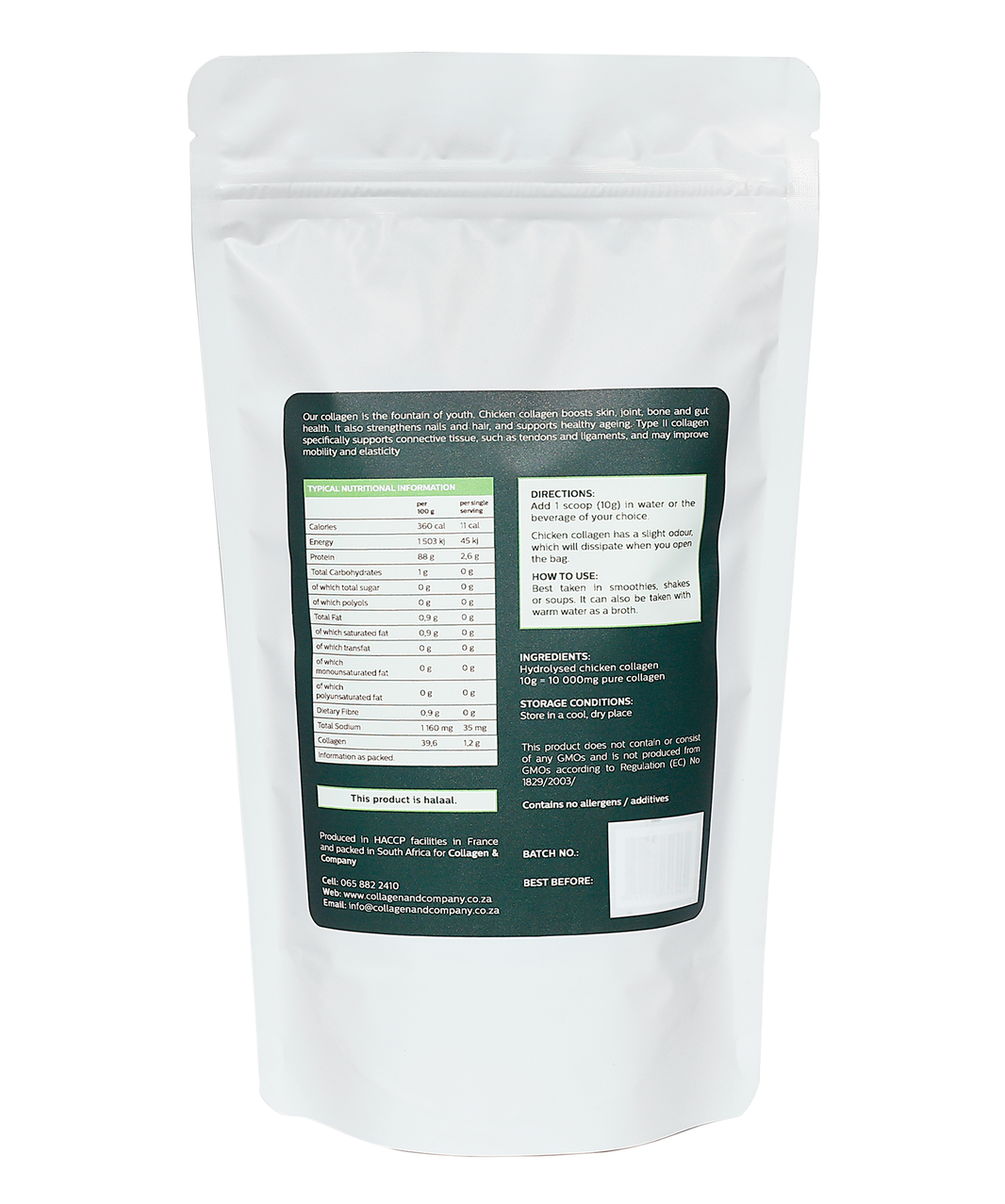 1kg Pure Hydrolysed Collagen Powder (2 x 500g) – Collagen & Company